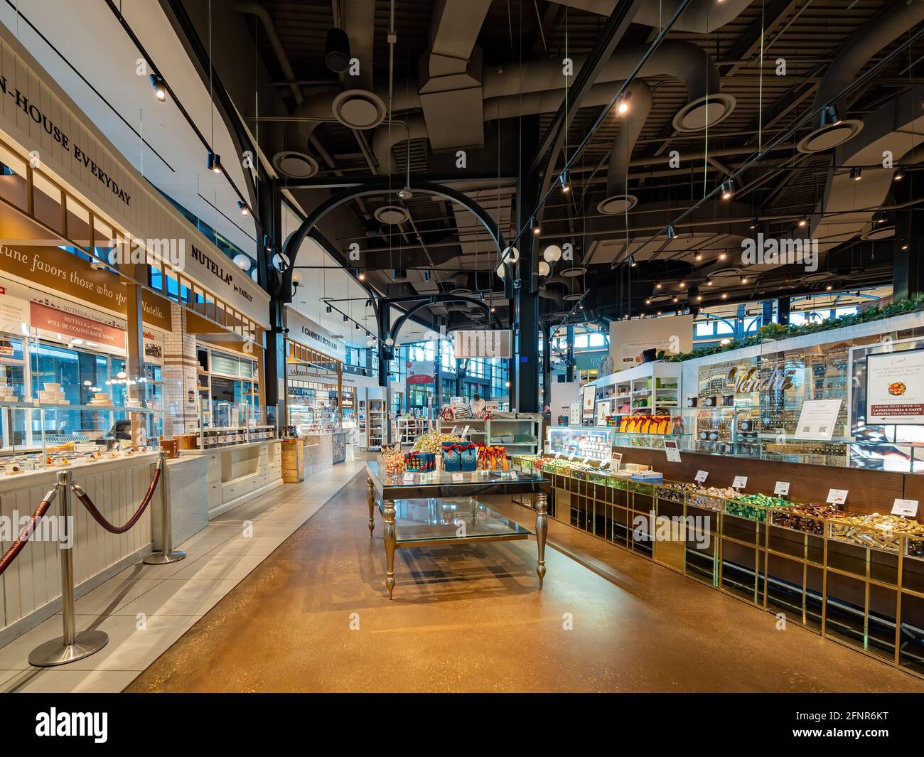 Las Vegas, JAN 21, 2021 - Interior view of the Eataly Park MGM Stock ...