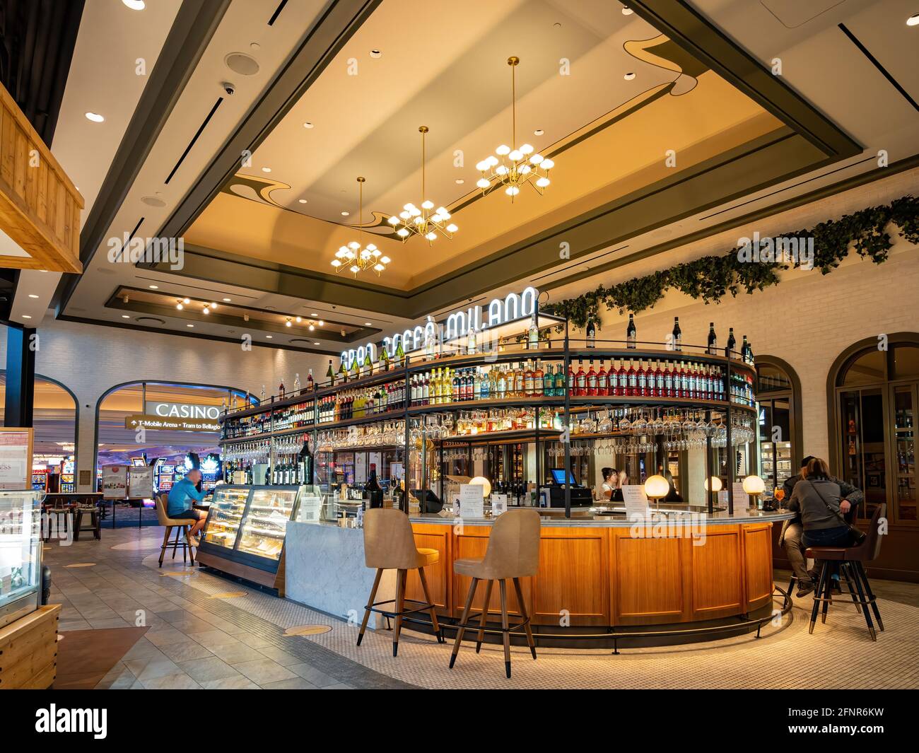 Las Vegas, JAN 21, 2021 - Interior view of the Eataly Park MGM Stock ...