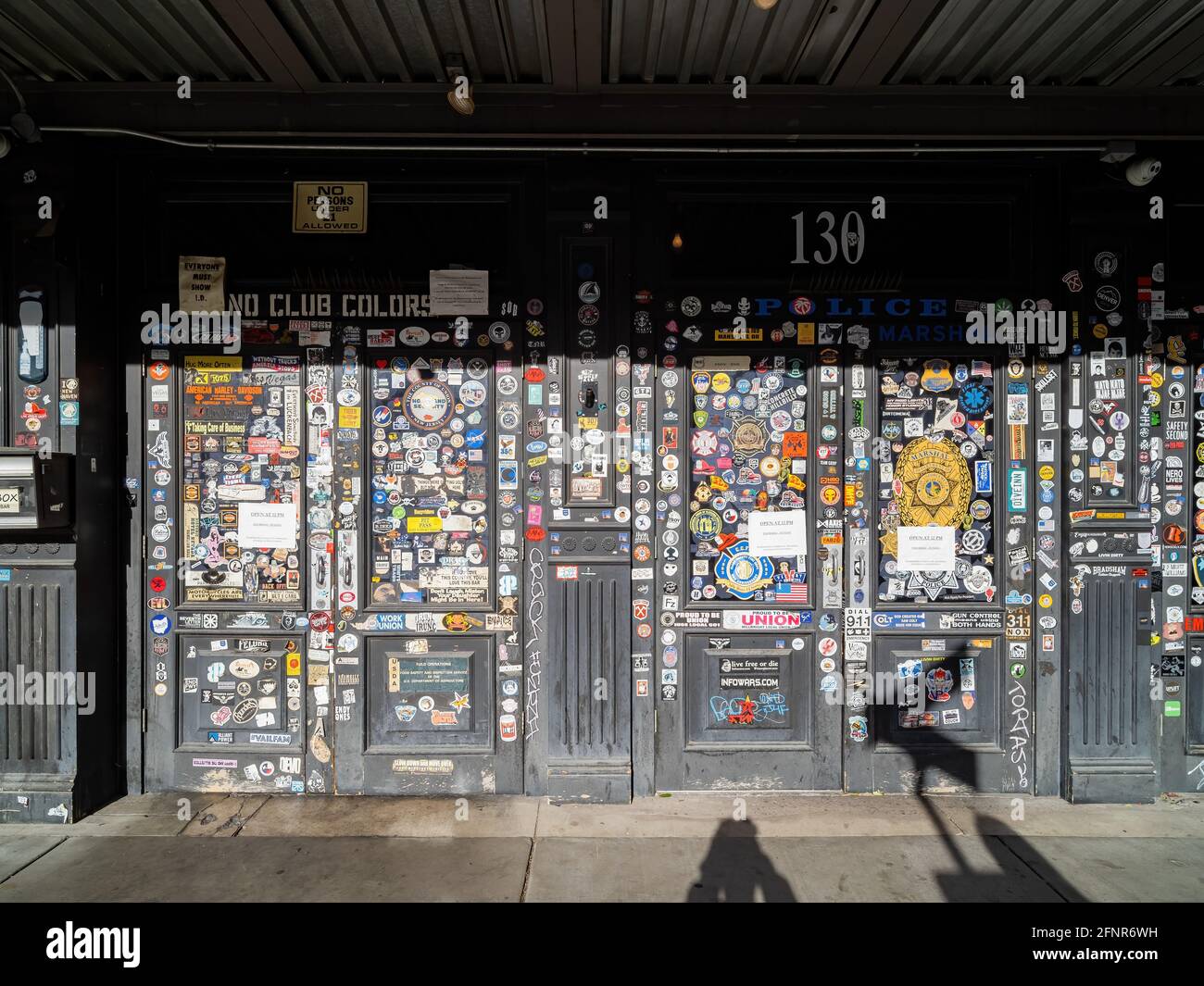Las Vegas, FEB 15, 2021 - Sunny exterior view of the Hogs and Heifers ...