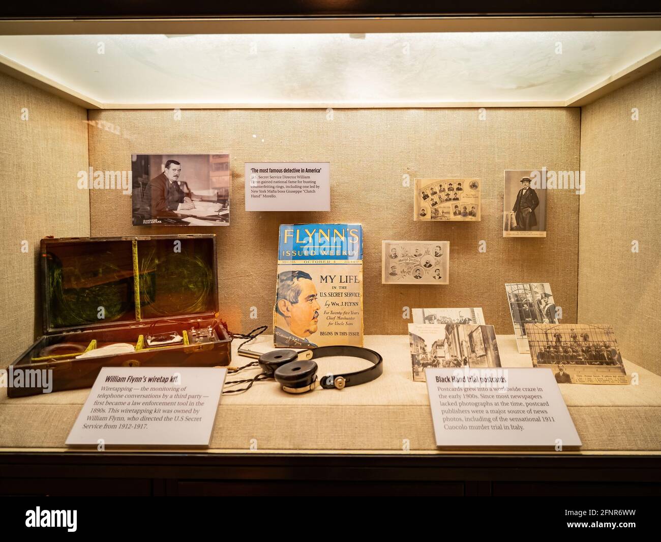 Las Vegas, FEB 15, 2021 - Interior view of The Mob Museum Stock Photo ...