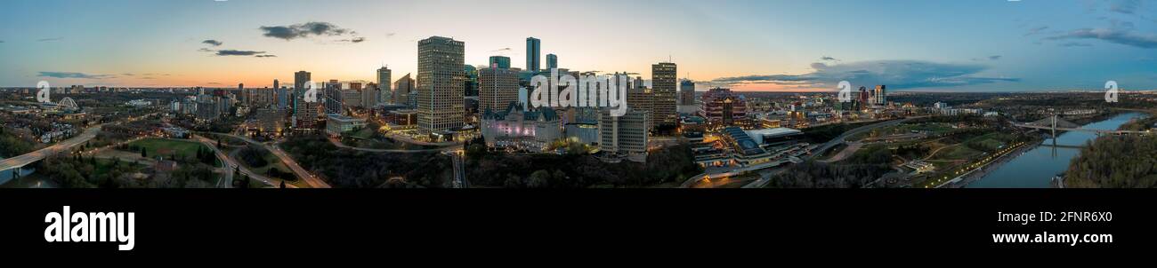 Edmonton skyline panorama Stock Photo - Alamy