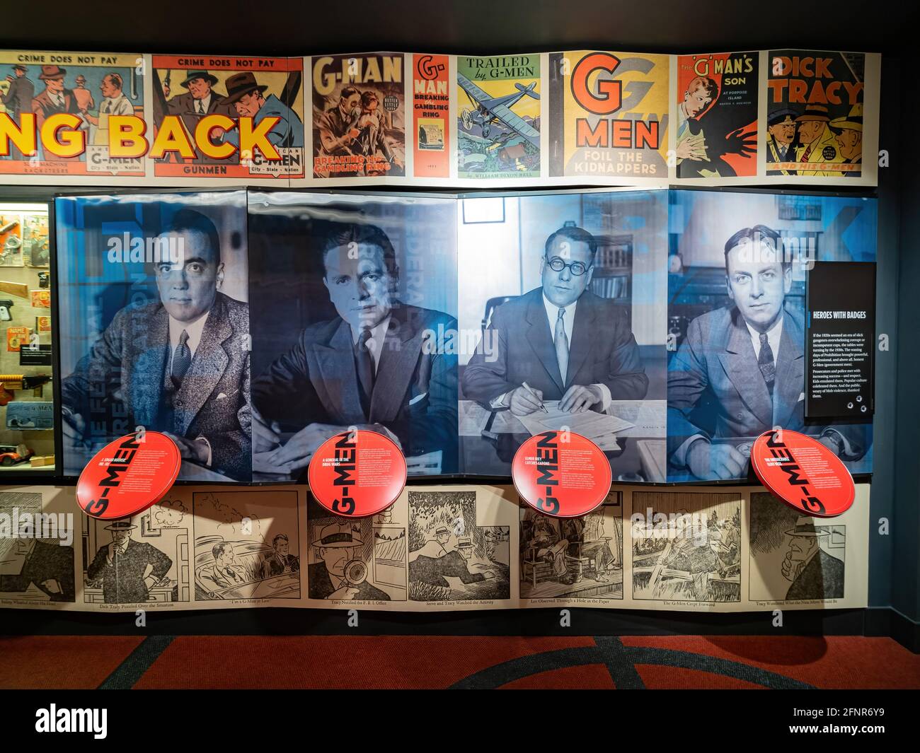 Las Vegas, FEB 15, 2021 - Interior view of The Mob Museum Stock Photo ...