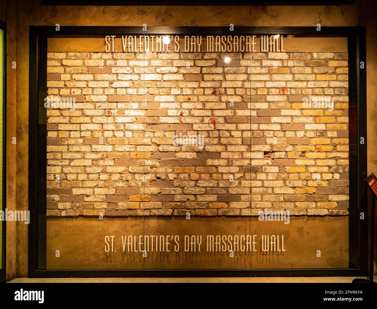 Las Vegas, FEB 15, 2021 - St. Valentine's Day Massacre Wall of The Mob ...
