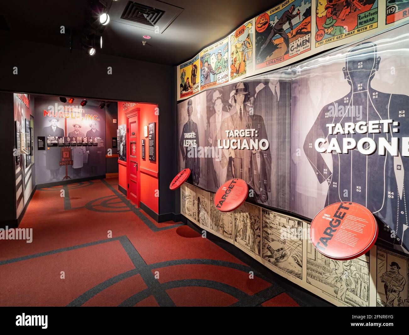 Las Vegas, FEB 15, 2021 - Interior view of The Mob Museum Stock Photo ...
