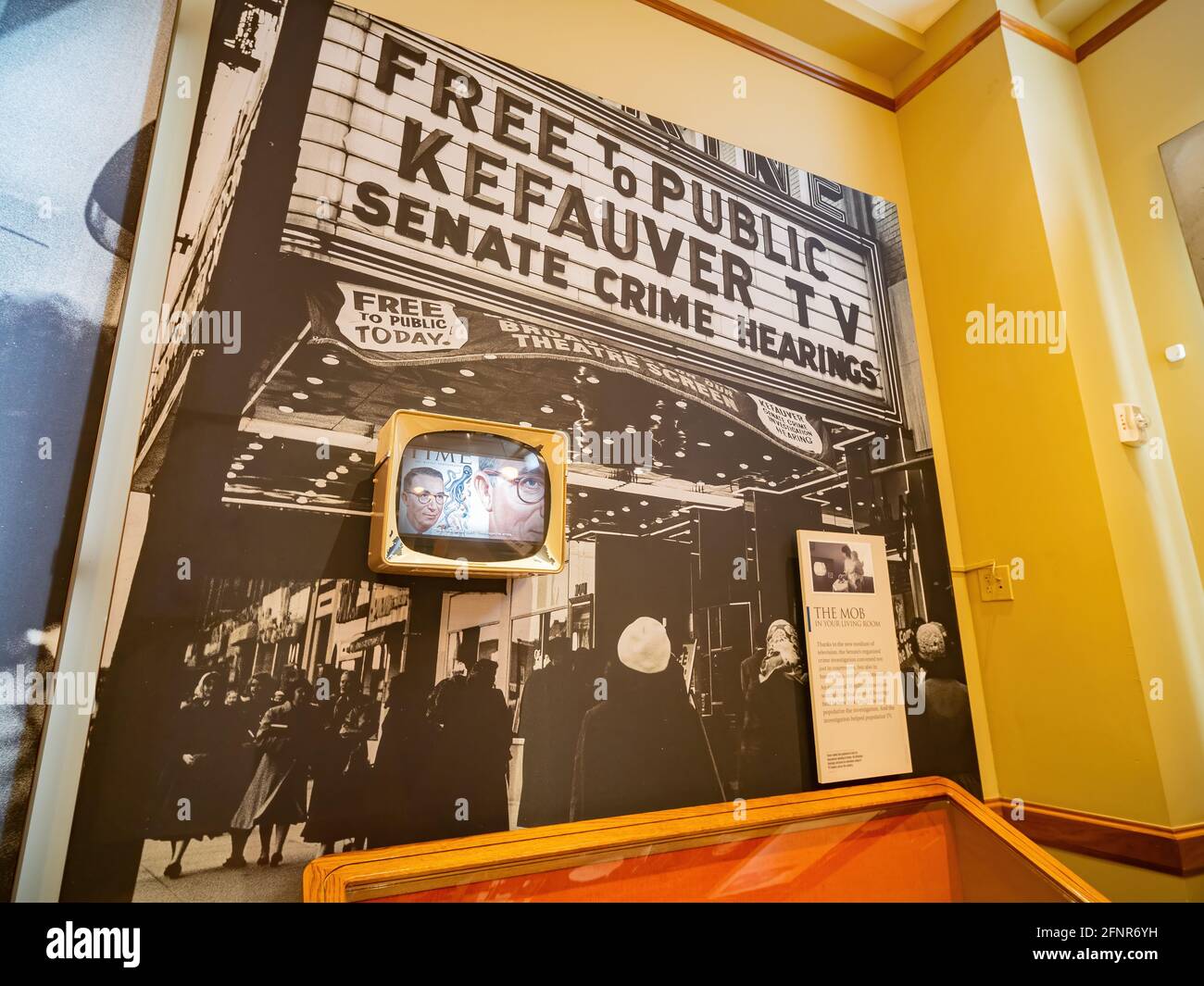 Las Vegas, FEB 15, 2021 - Interior view of The Mob Museum Stock Photo ...