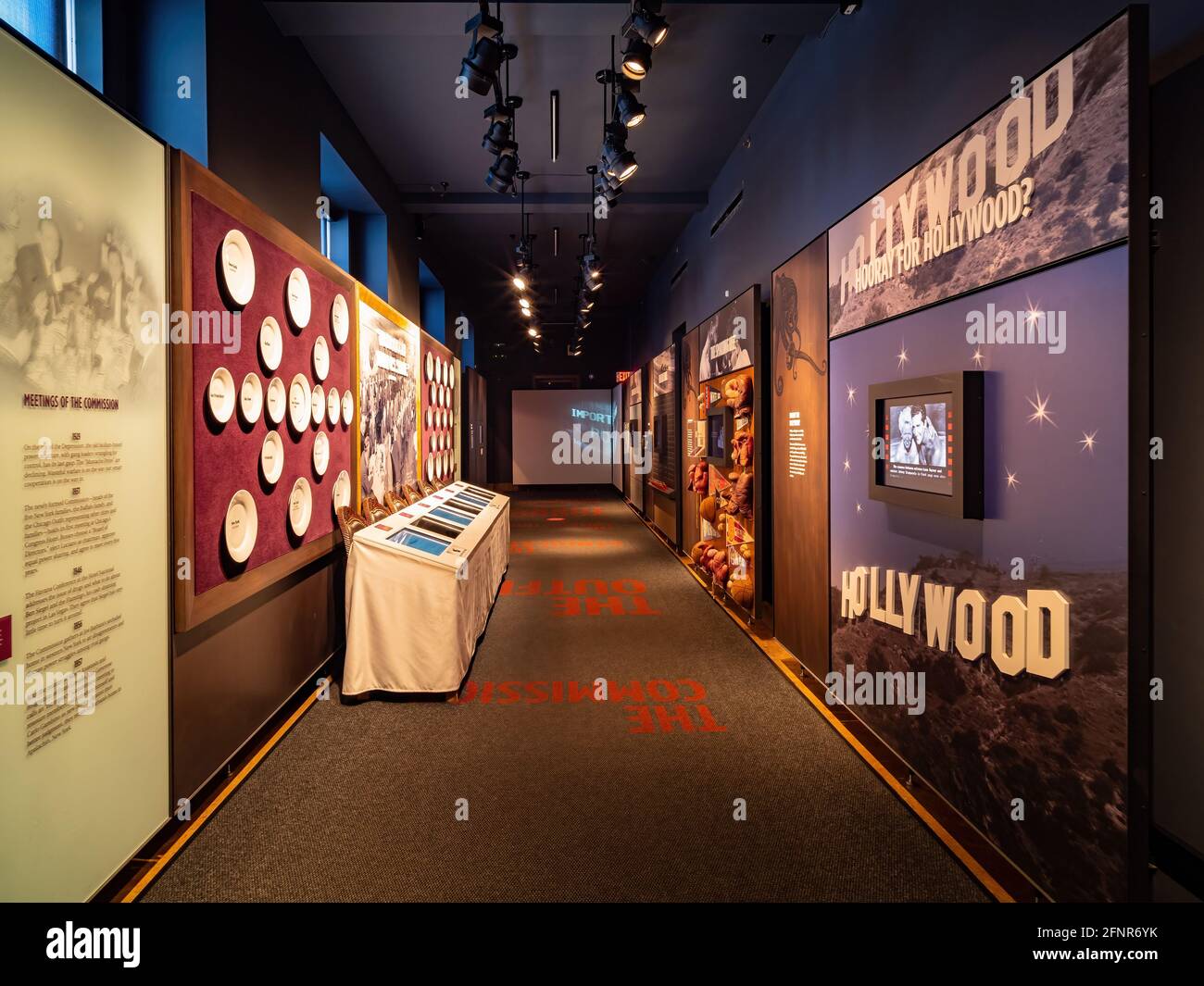 Las Vegas, FEB 15, 2021 - Interior view of The Mob Museum Stock Photo ...