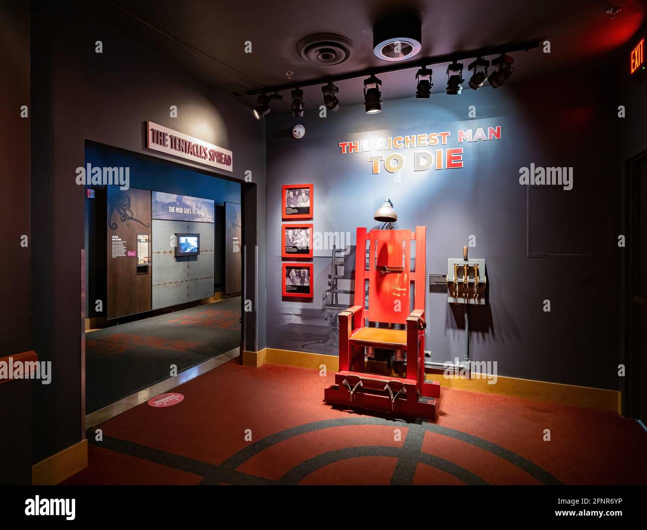 Las Vegas, FEB 15, 2021 - Interior view of The Mob Museum Stock Photo ...