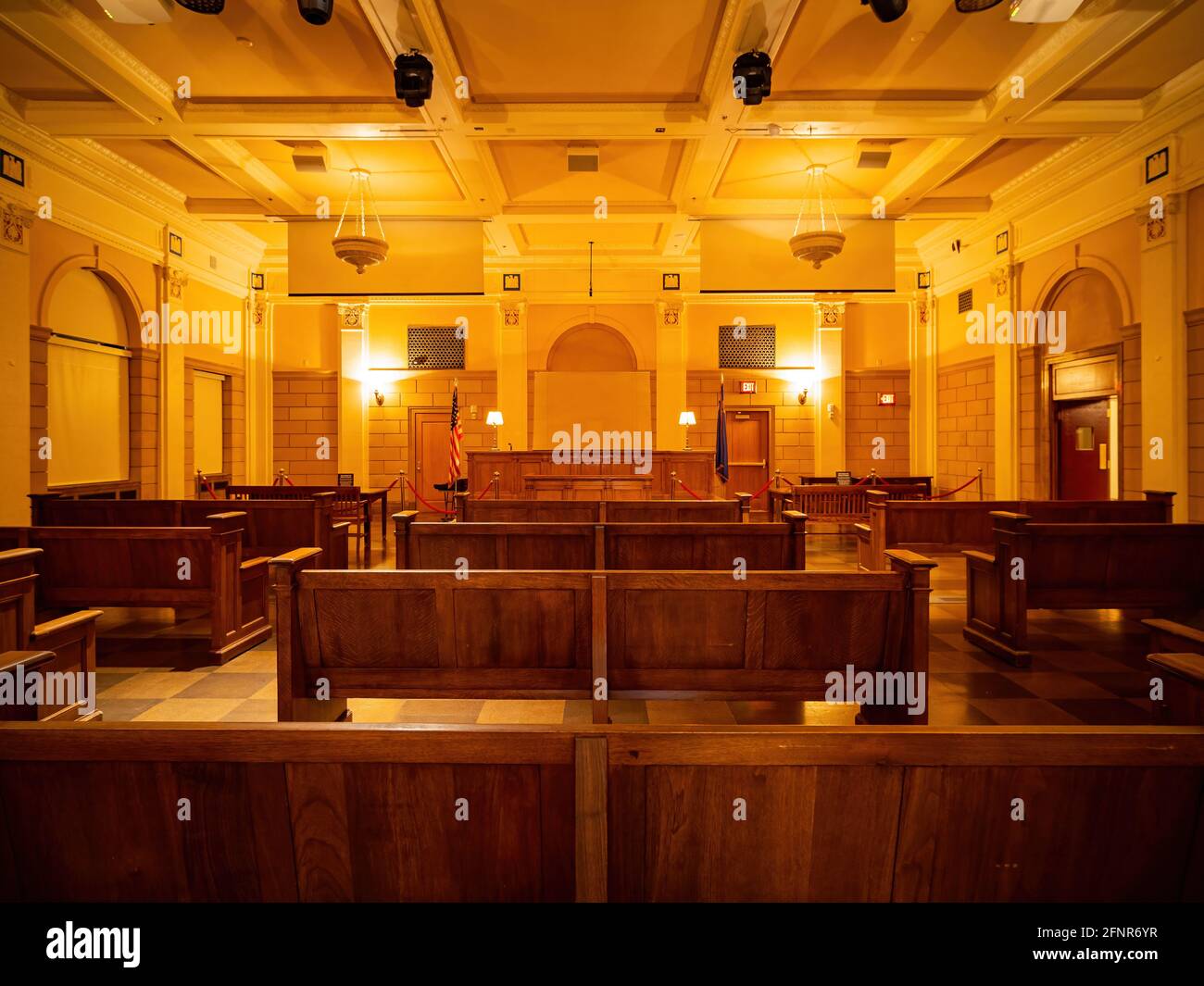 Las Vegas, FEB 15, 2021 - Interior view of The Mob Museum Stock Photo ...