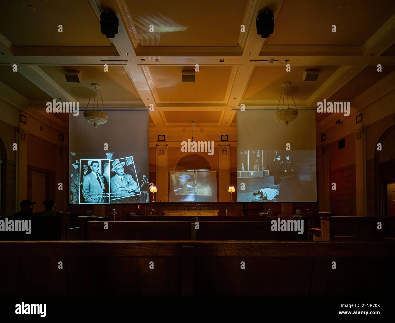 Las Vegas, FEB 15, 2021 - Interior view of The Mob Museum Stock Photo ...