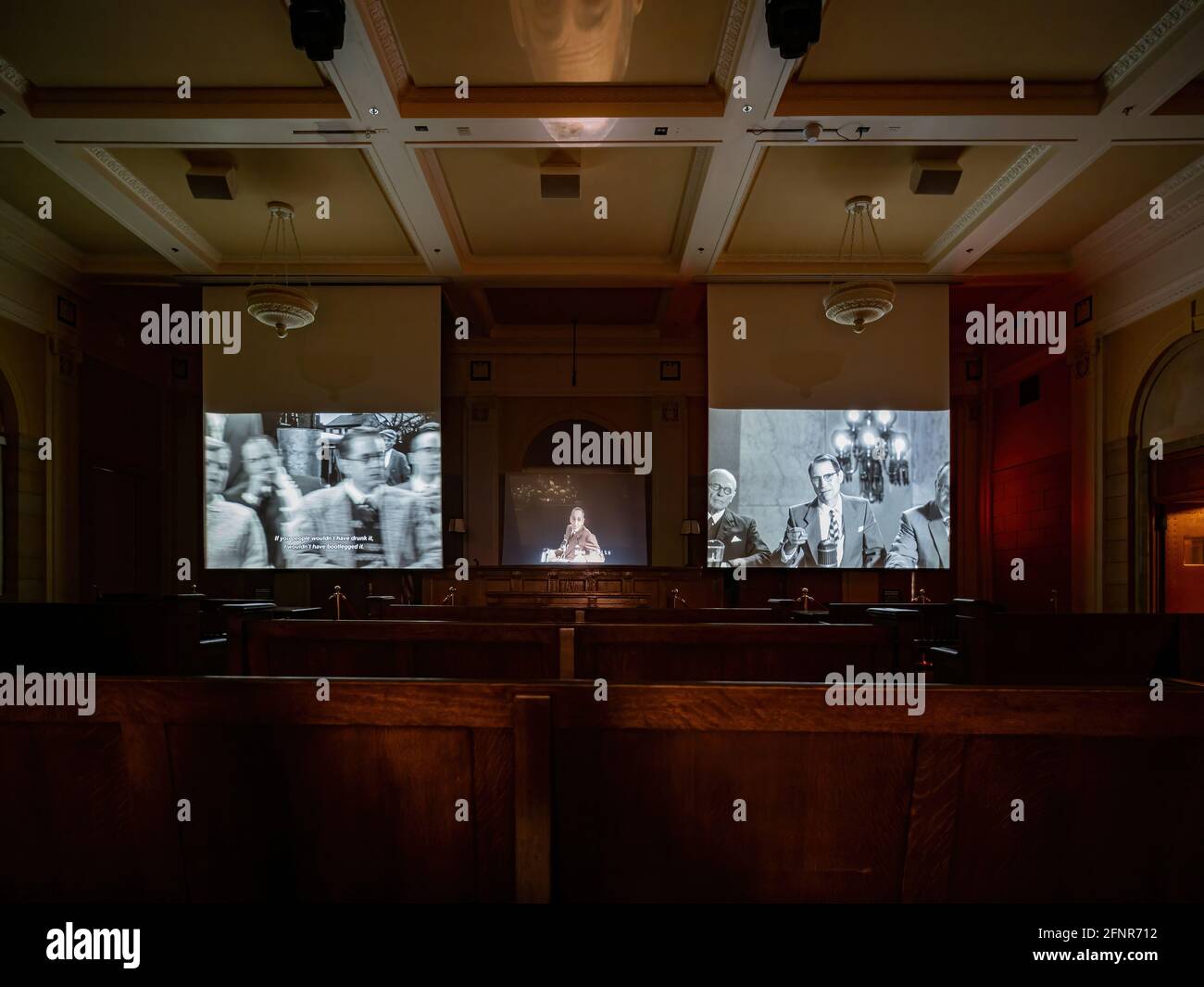 Las Vegas, FEB 15, 2021 - Interior view of The Mob Museum Stock Photo ...