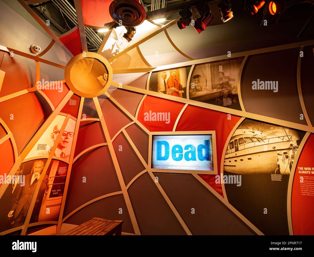 Las Vegas, FEB 15, 2021 - Interior view of The Mob Museum Stock Photo ...