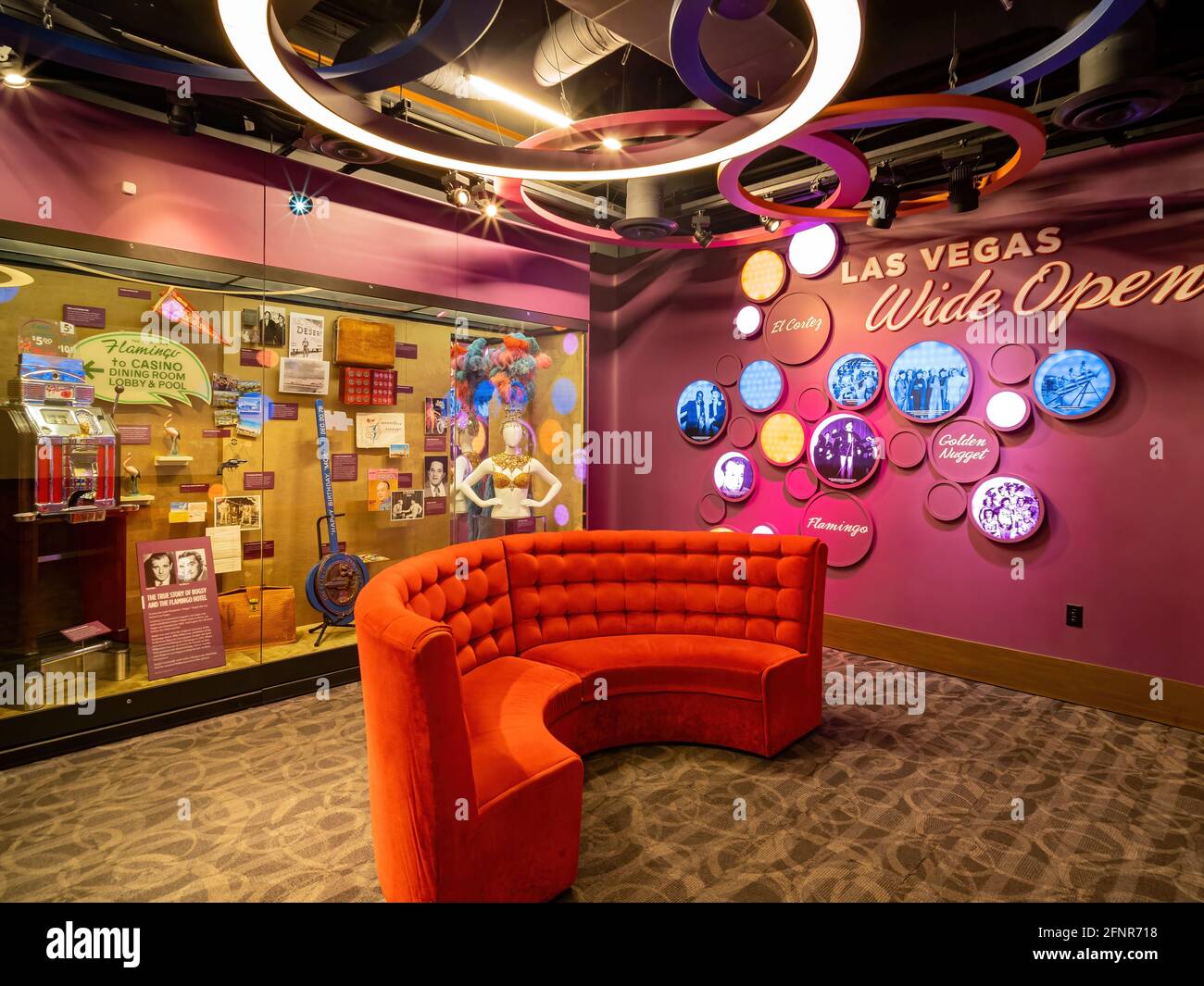 Las Vegas, FEB 15, 2021 - Interior view of The Mob Museum Stock Photo ...