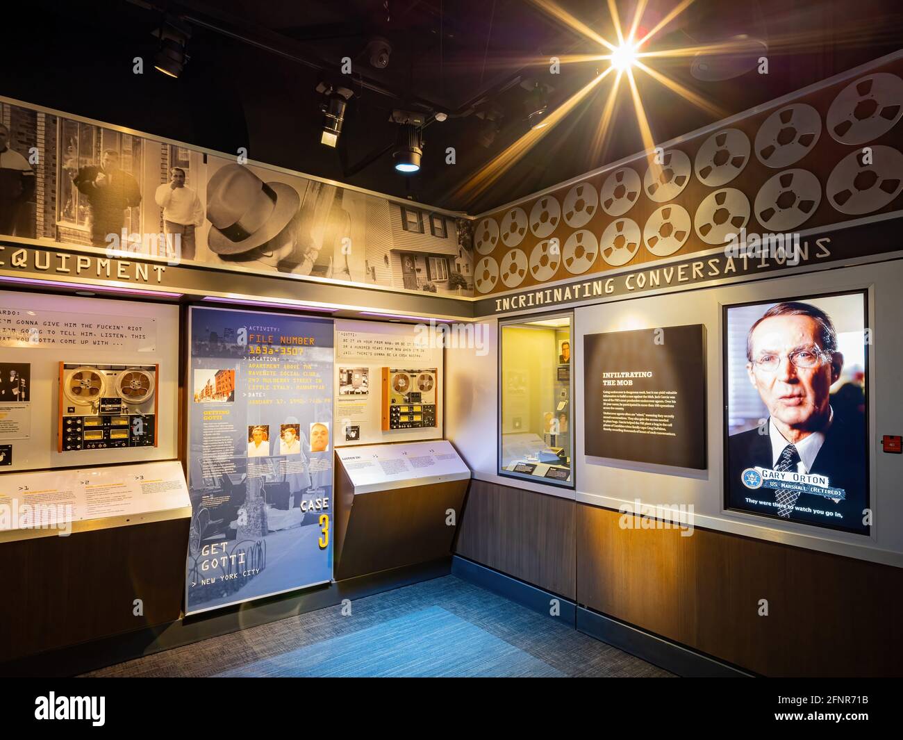 Las Vegas, FEB 15, 2021 - Interior view of The Mob Museum Stock Photo ...