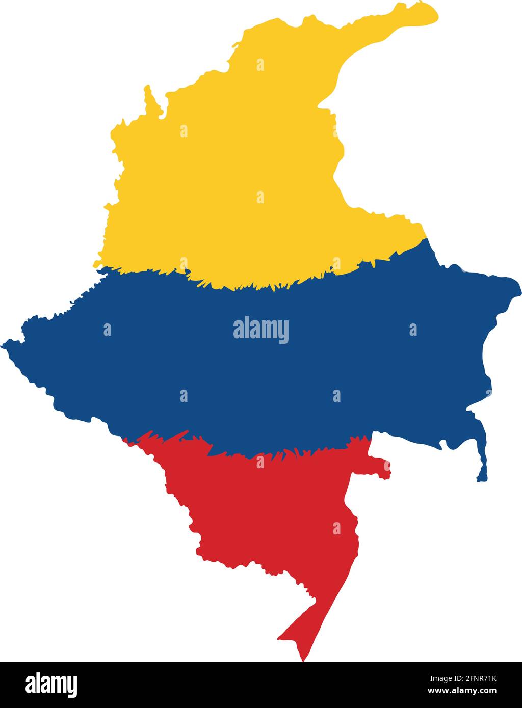 map of colombia with flag design Stock Vector Image & Art - Alamy