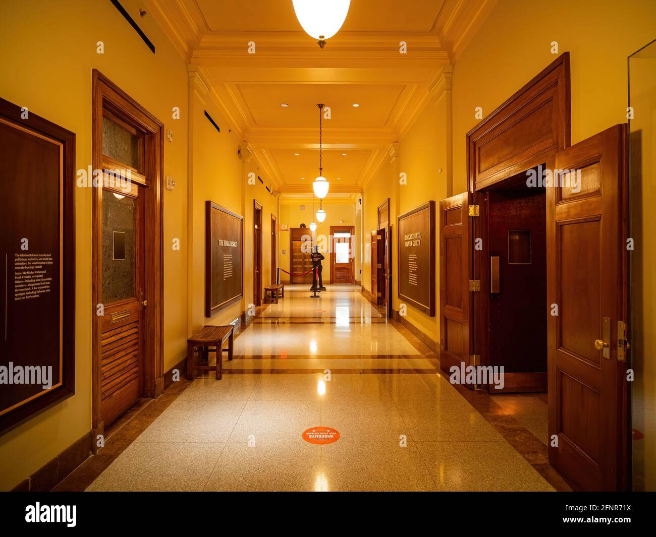 Las Vegas, FEB 15, 2021 - Interior view of The Mob Museum Stock Photo ...