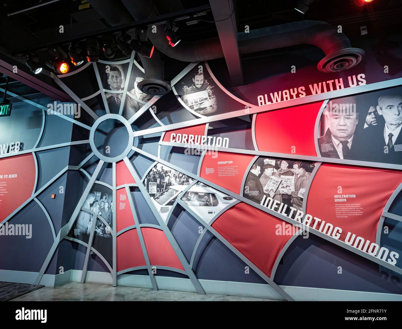 Las Vegas, FEB 15, 2021 - Interior view of The Mob Museum Stock Photo ...