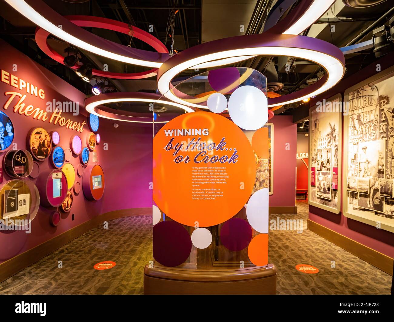 Las Vegas, FEB 15, 2021 - Interior view of The Mob Museum Stock Photo ...