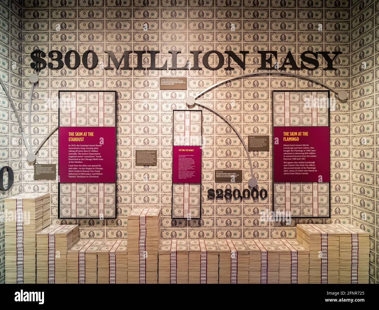 Las Vegas, FEB 15, 2021 - Interior view of The Mob Museum Stock Photo ...