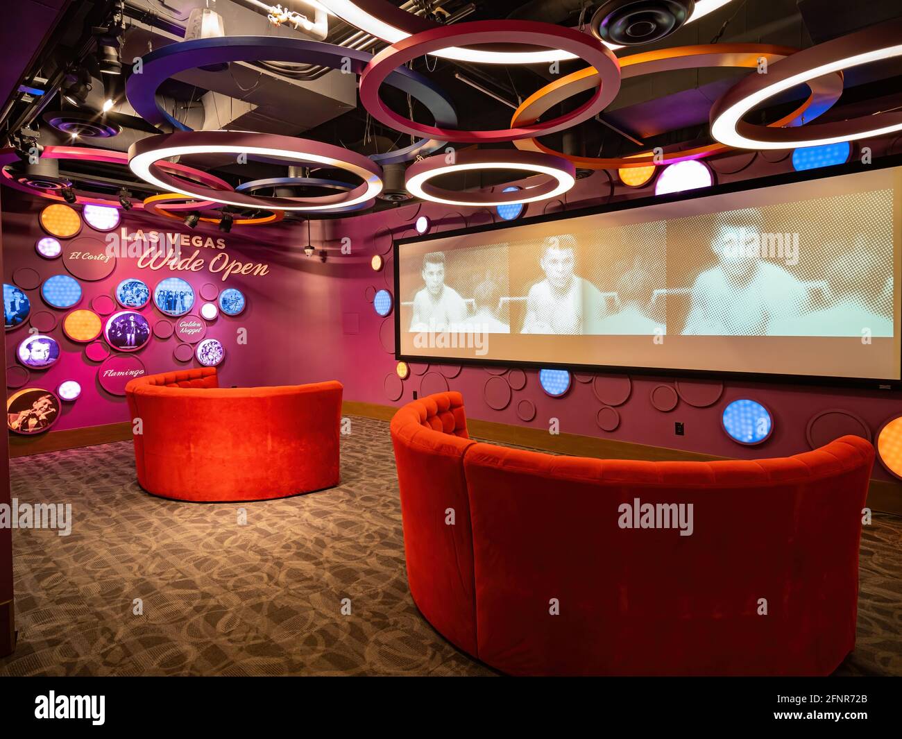 Las Vegas, FEB 15, 2021 - Interior view of The Mob Museum Stock Photo ...