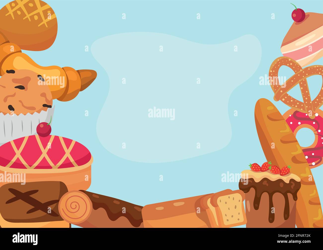 bakery icons frame Stock Vector Image & Art - Alamy