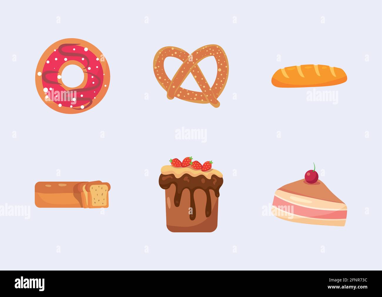 six bakery icons Stock Vector Image & Art - Alamy