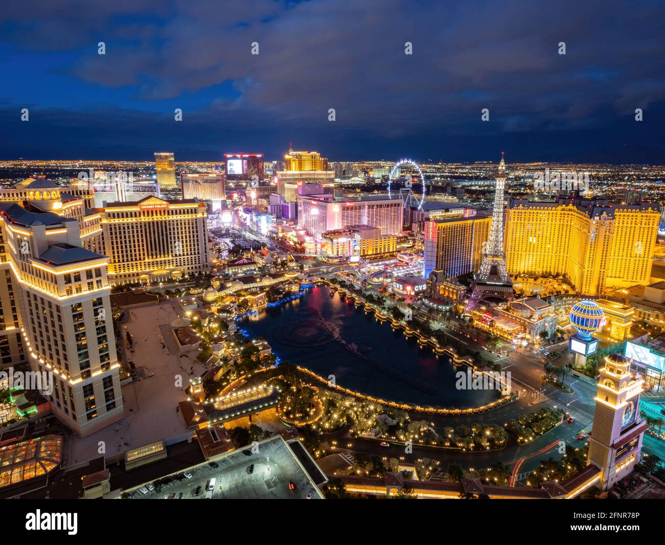 Resorts world las vegas aerial hi-res stock photography and images - Alamy