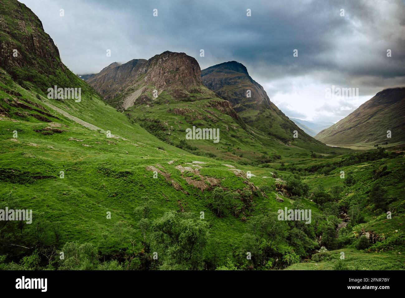 Scottish landscape with valley hi-res stock photography and images - Alamy