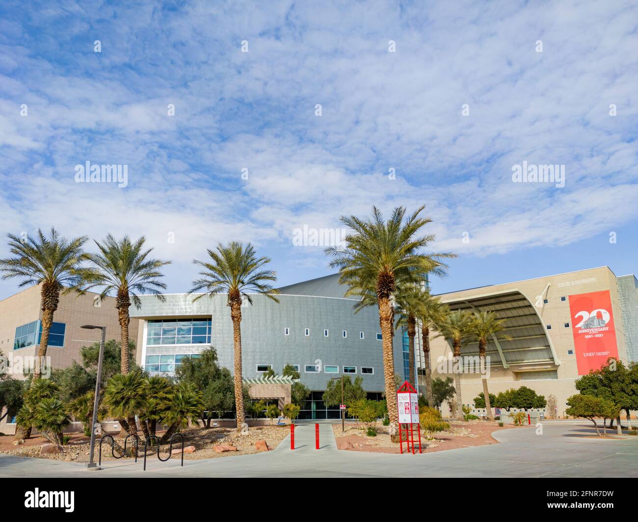 Las Vegas, JAN 20, 2021 - Exteior view of the UNLV Lied Library Stock ...