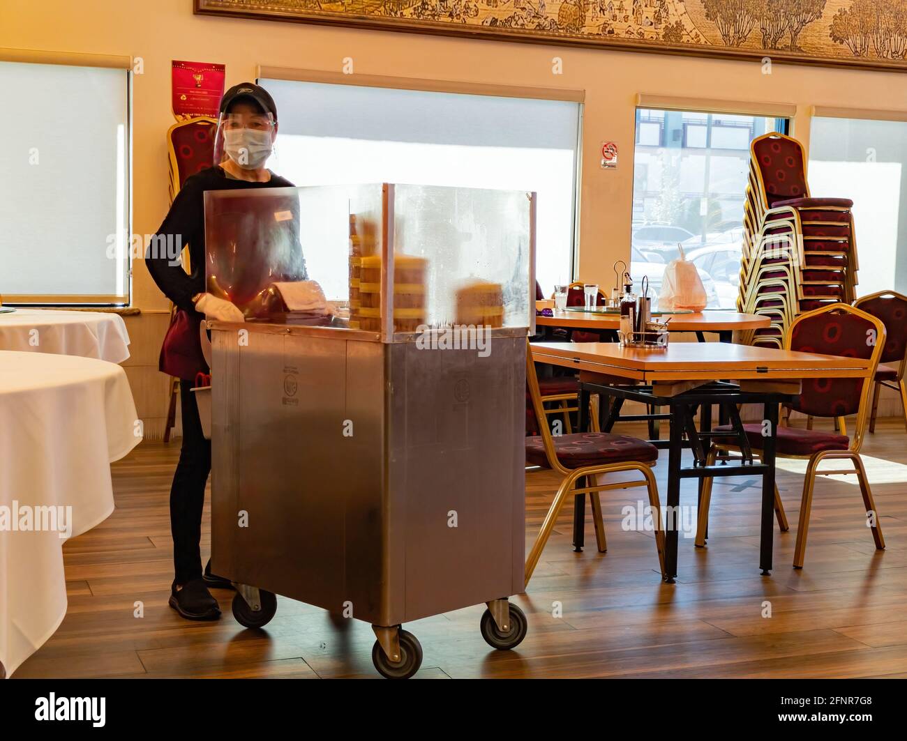 Las Vegas, JAN 30, 2021 - Interior view of the New Asian BBQ dim sum ...