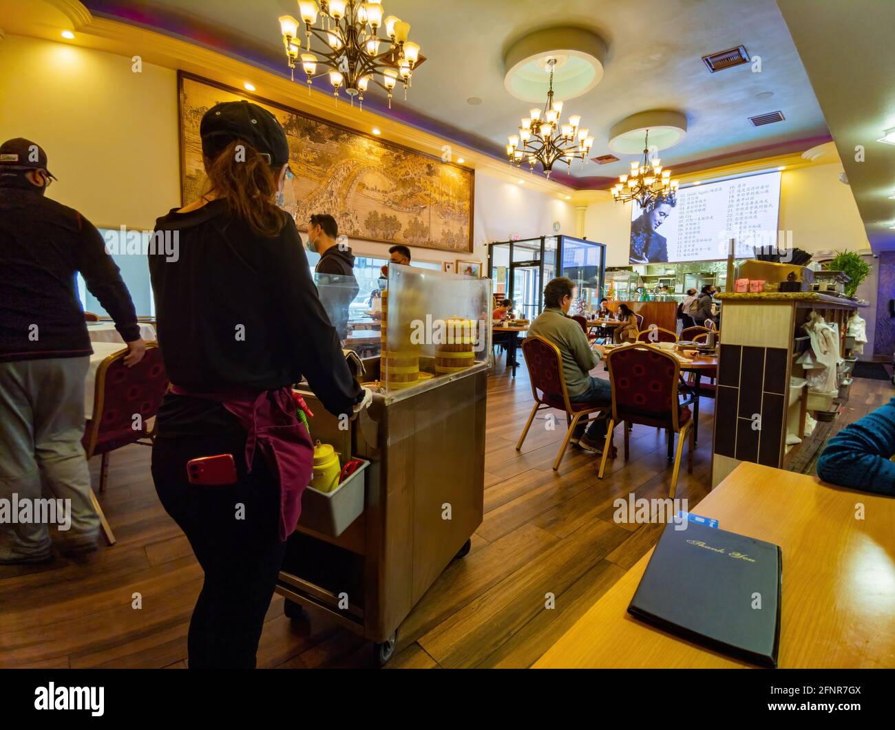 Las Vegas, JAN 30, 2021 - Interior view of the New Asian BBQ dim sum ...
