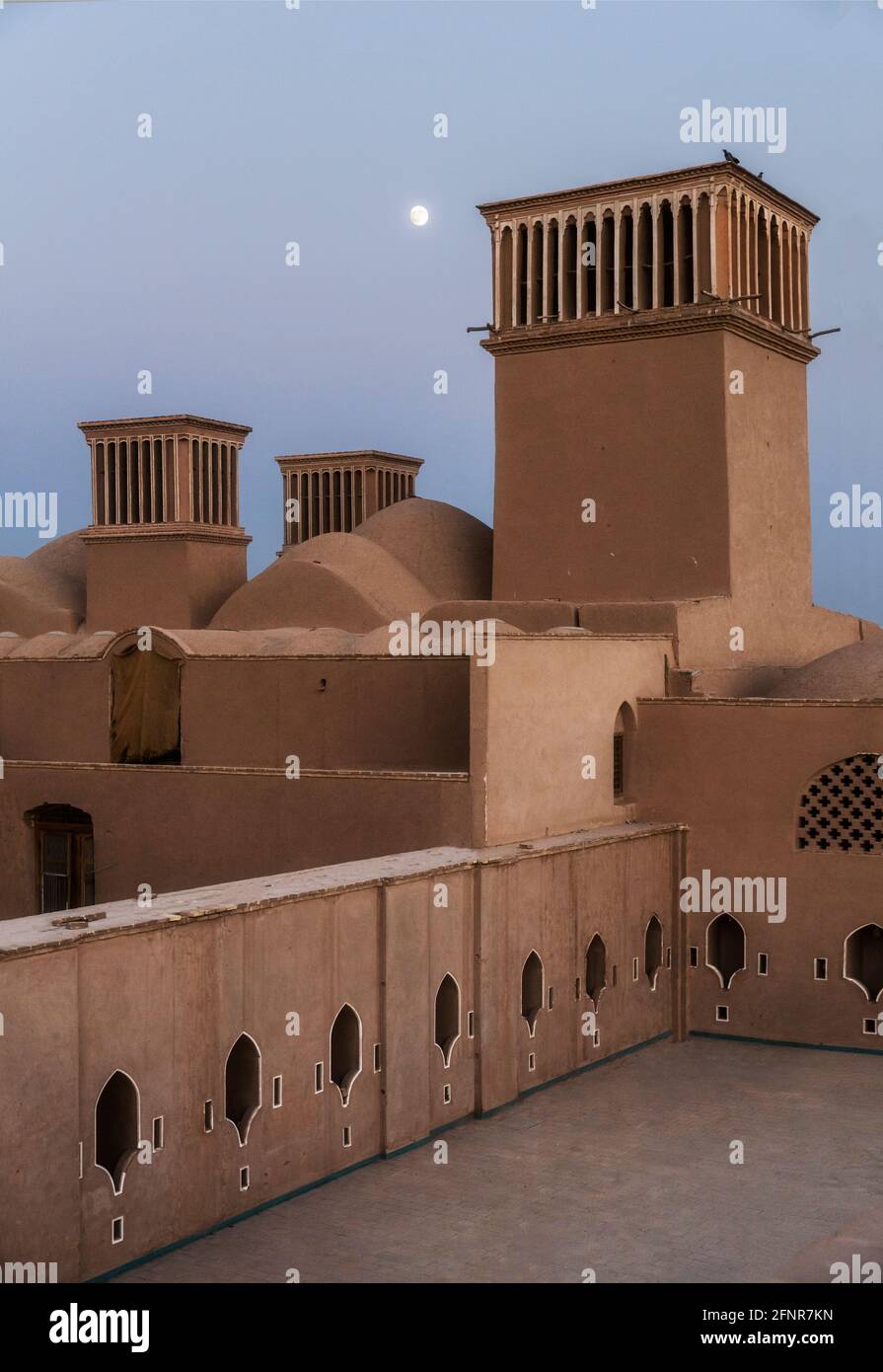 The beautiful wind catchers (Wind Tower) in Dolat Abad Garden, city of ...