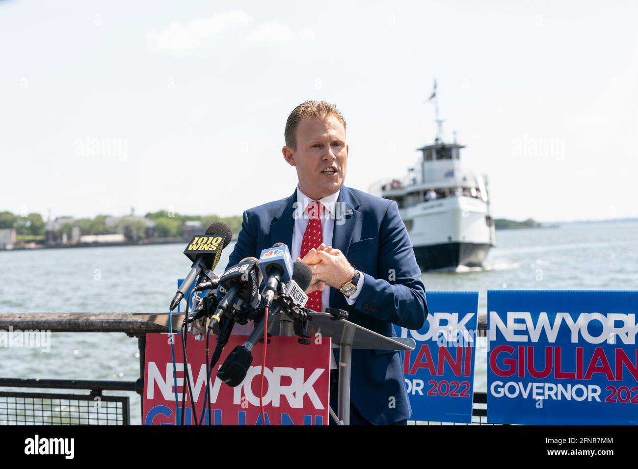 New York, NY - May 18, 2021: Andrew Giuliani, the son of the former New ...