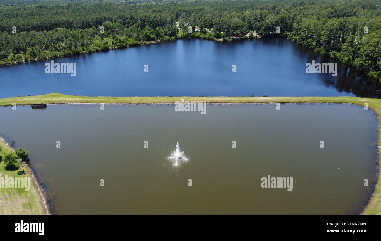 Water features of ponds and lakes taken near Ormond Beach Florida ...