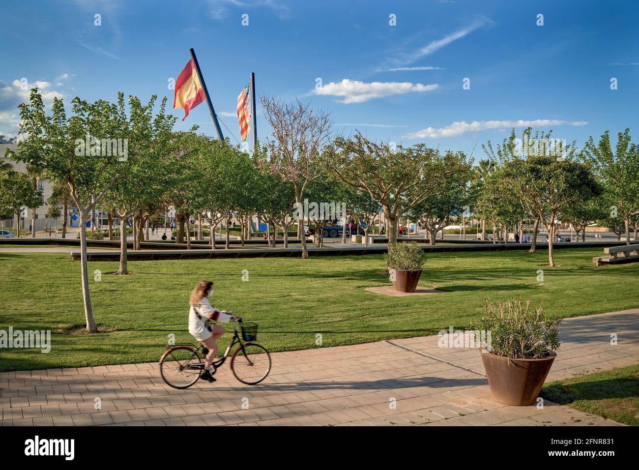 Playa de las Arenas in the city of Valencia, Spain, EUropa Stock Photo ...