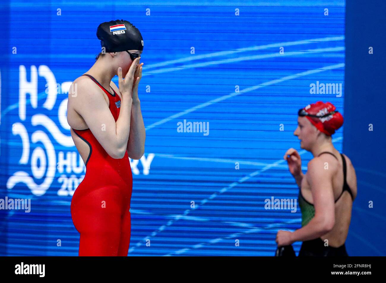 BUDAPEST, HUNGARY - MAY 18: Rosey Metz of the Netherlands competing at ...