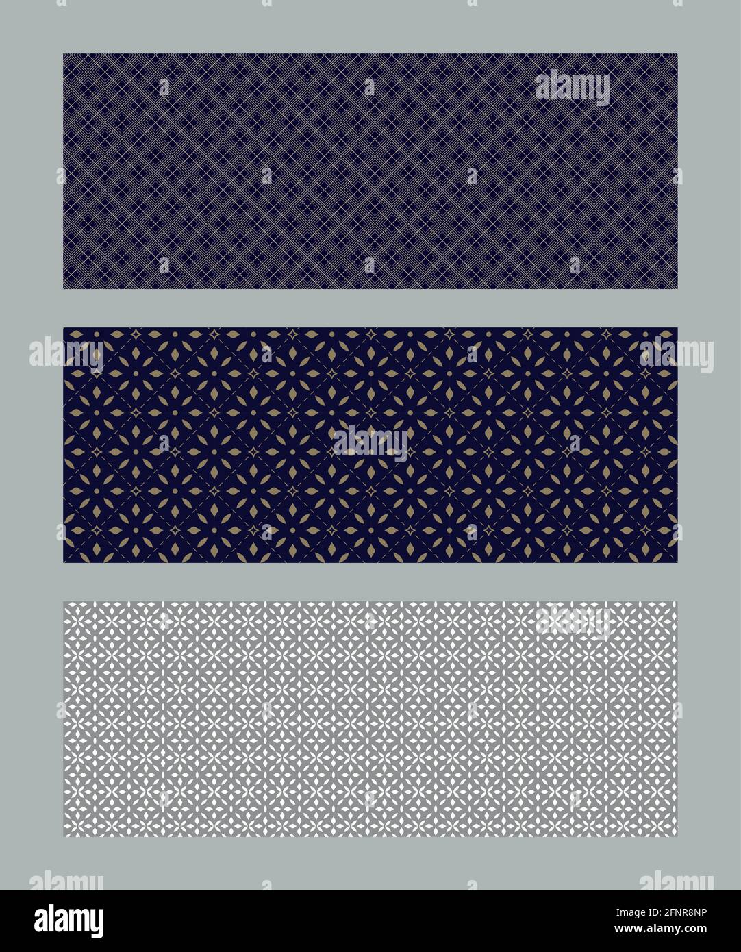 ornamental three patterns Stock Vector Image & Art - Alamy