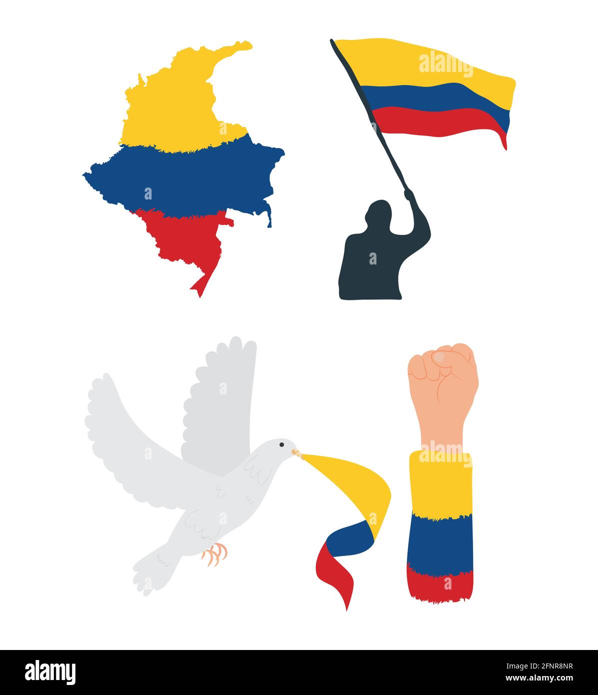 peace dove and colombia set Stock Vector Image & Art - Alamy