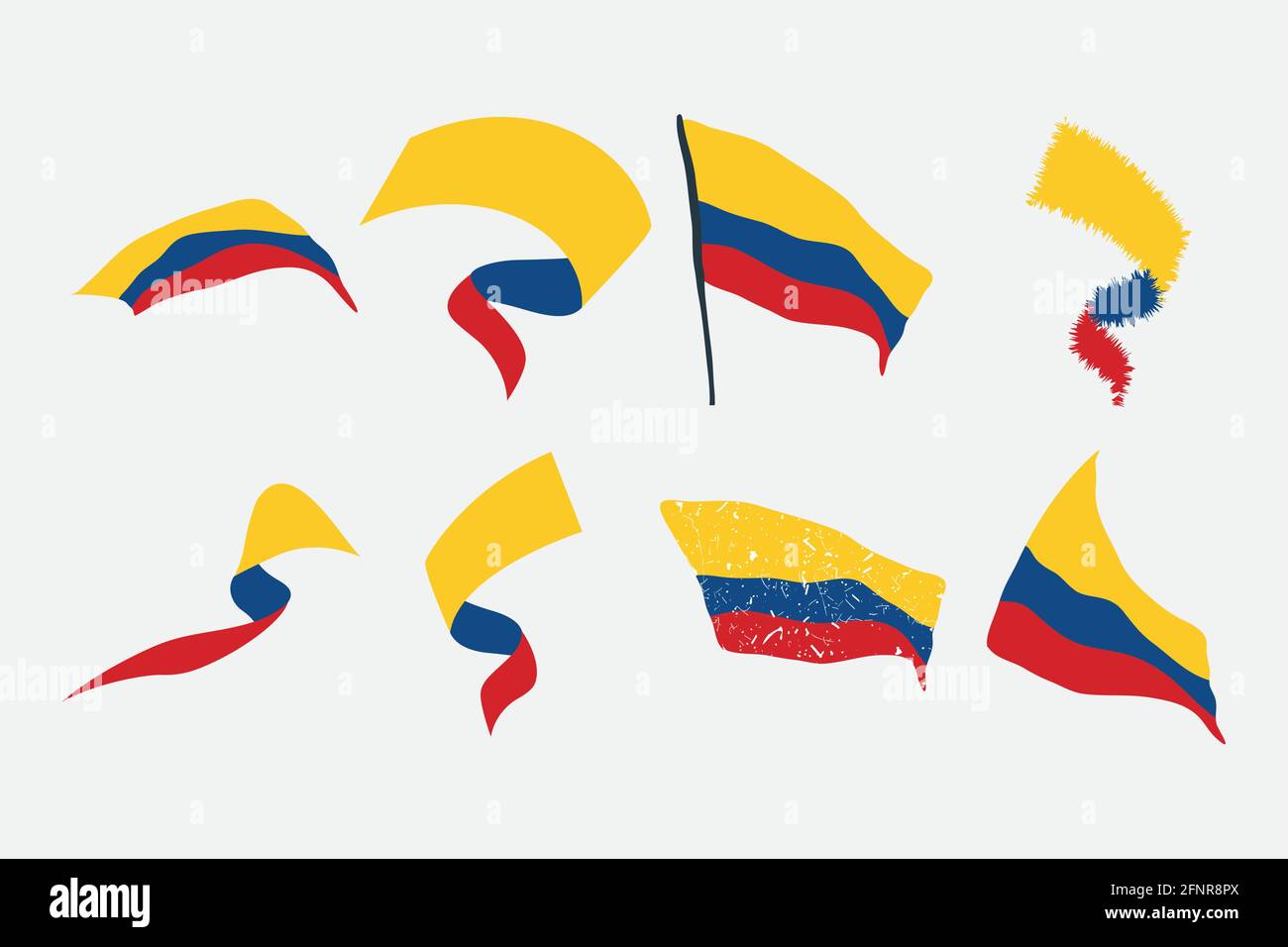 colombia flag icon set design Stock Vector Image & Art - Alamy