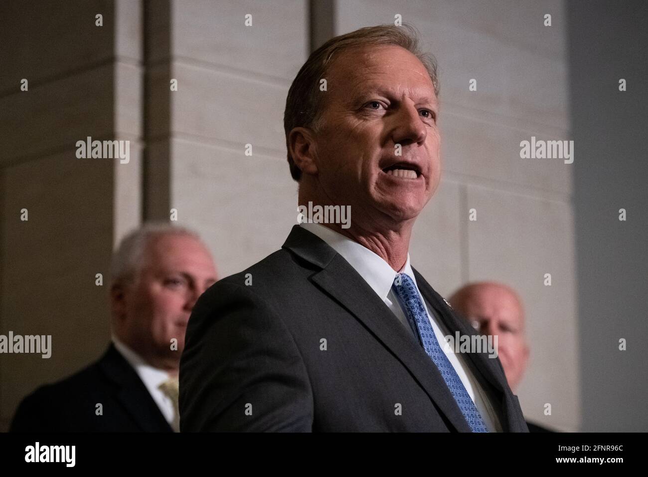 Representative Kevin Hern (R-OK) during a House Republican press ...