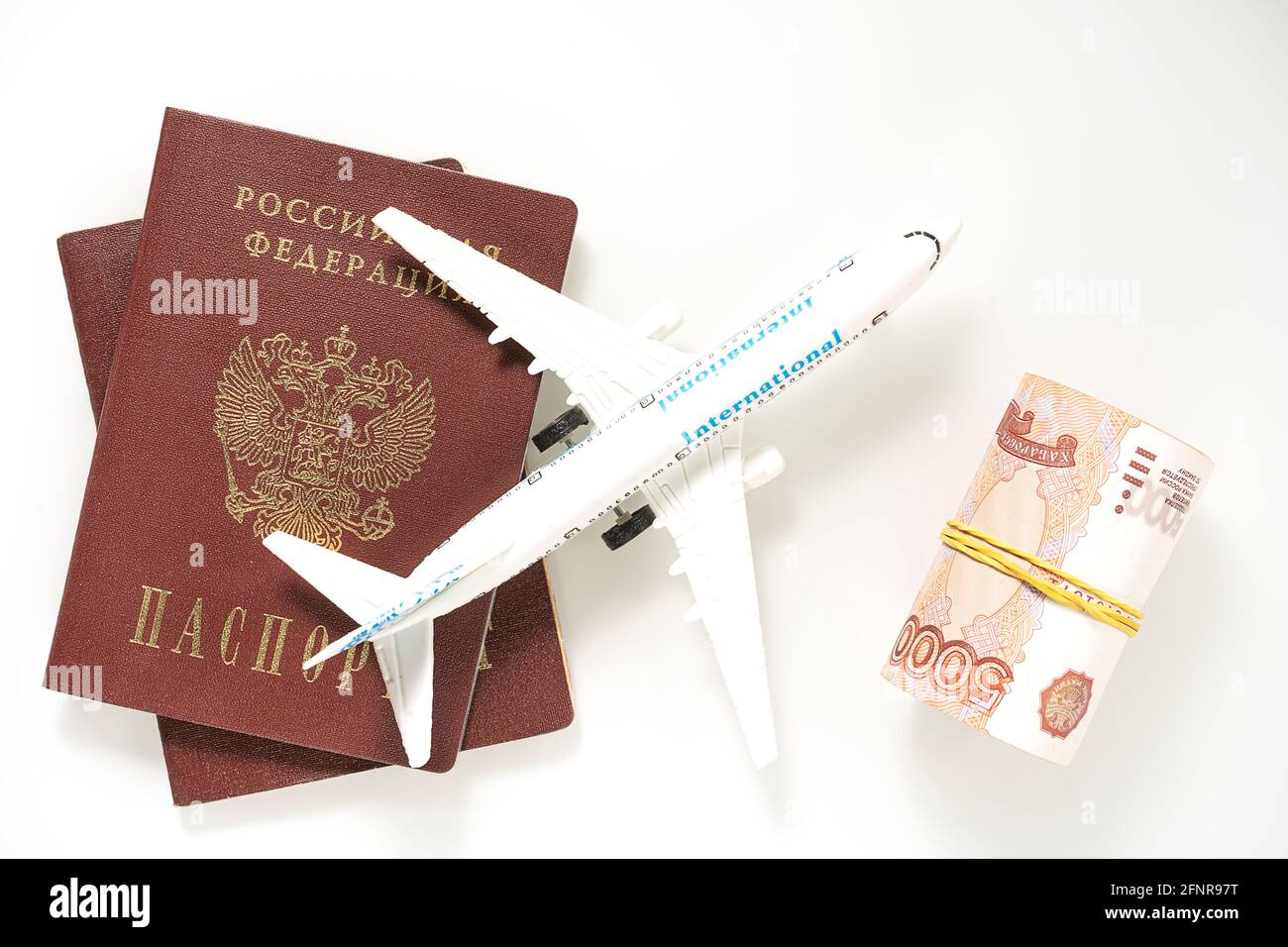 Tickets passport money hi-res stock photography and images - Alamy