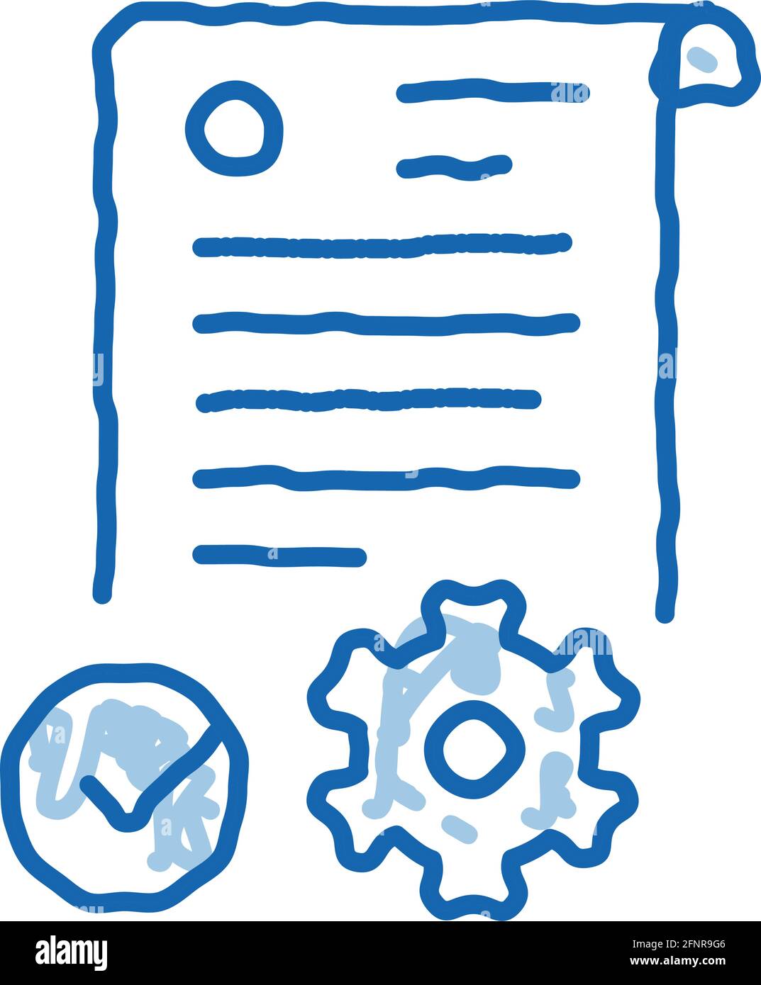 process applications doodle icon hand drawn illustration Stock Vector ...