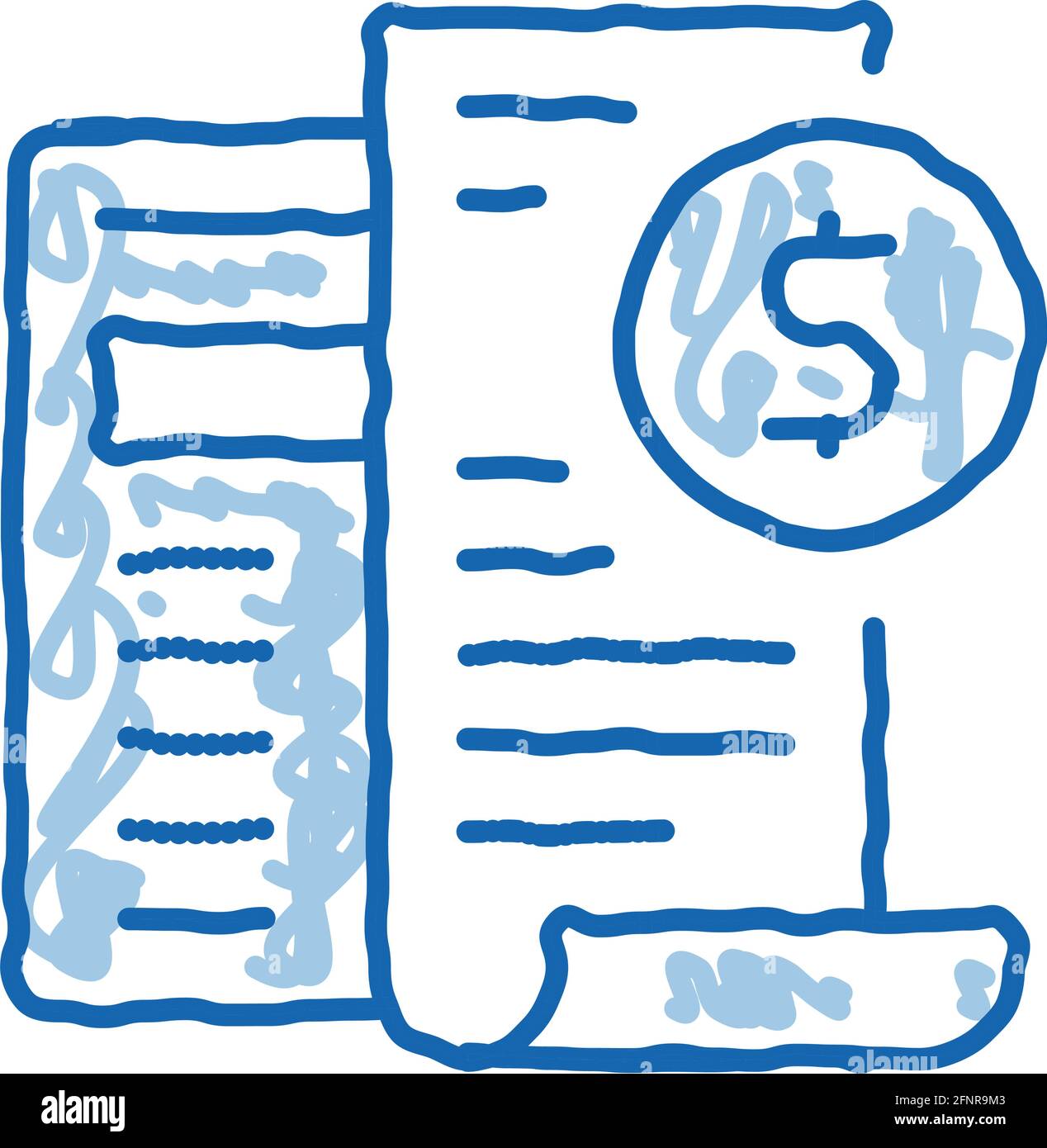 keep minimal bookkeeping accounting doodle icon hand drawn illustration ...