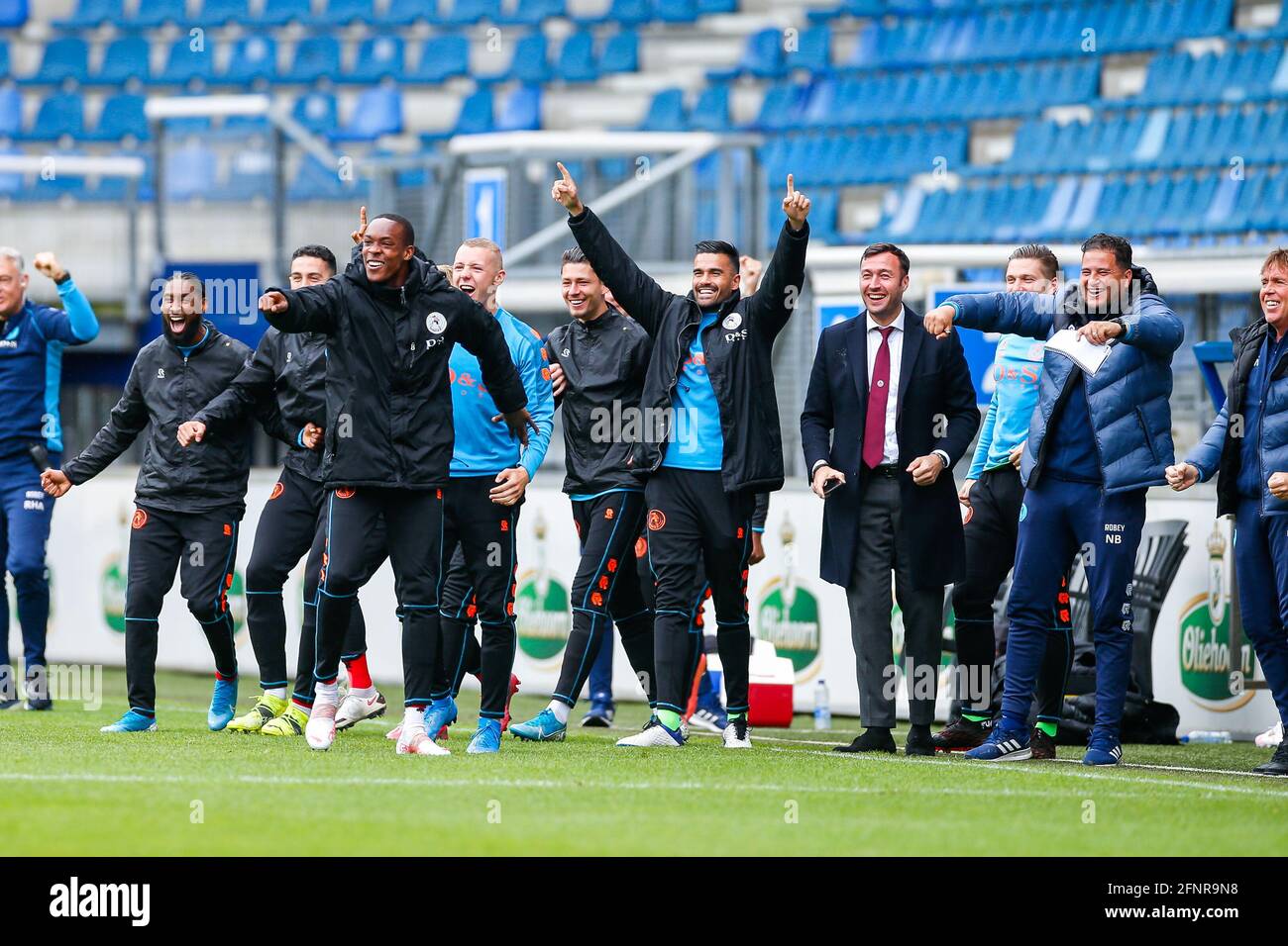 HEERENVEEN, NETHERLANDS - MAY 16: The substitutes of Sparta Rotterdam ...