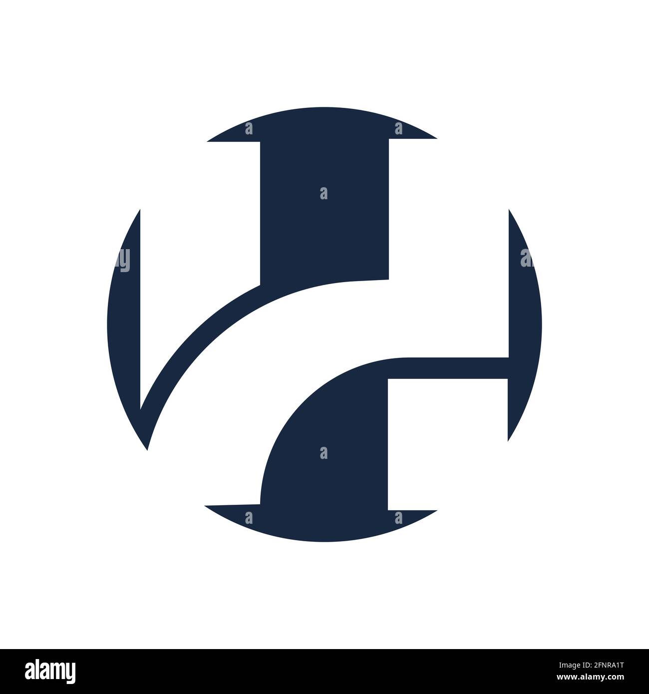 creative Letter H logo icon design template Stock Vector Image & Art ...