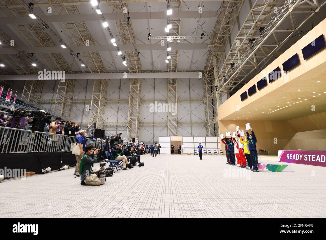Tokyo, Japan. 18th May, 2021. General view Shooting : READY STEADY ...