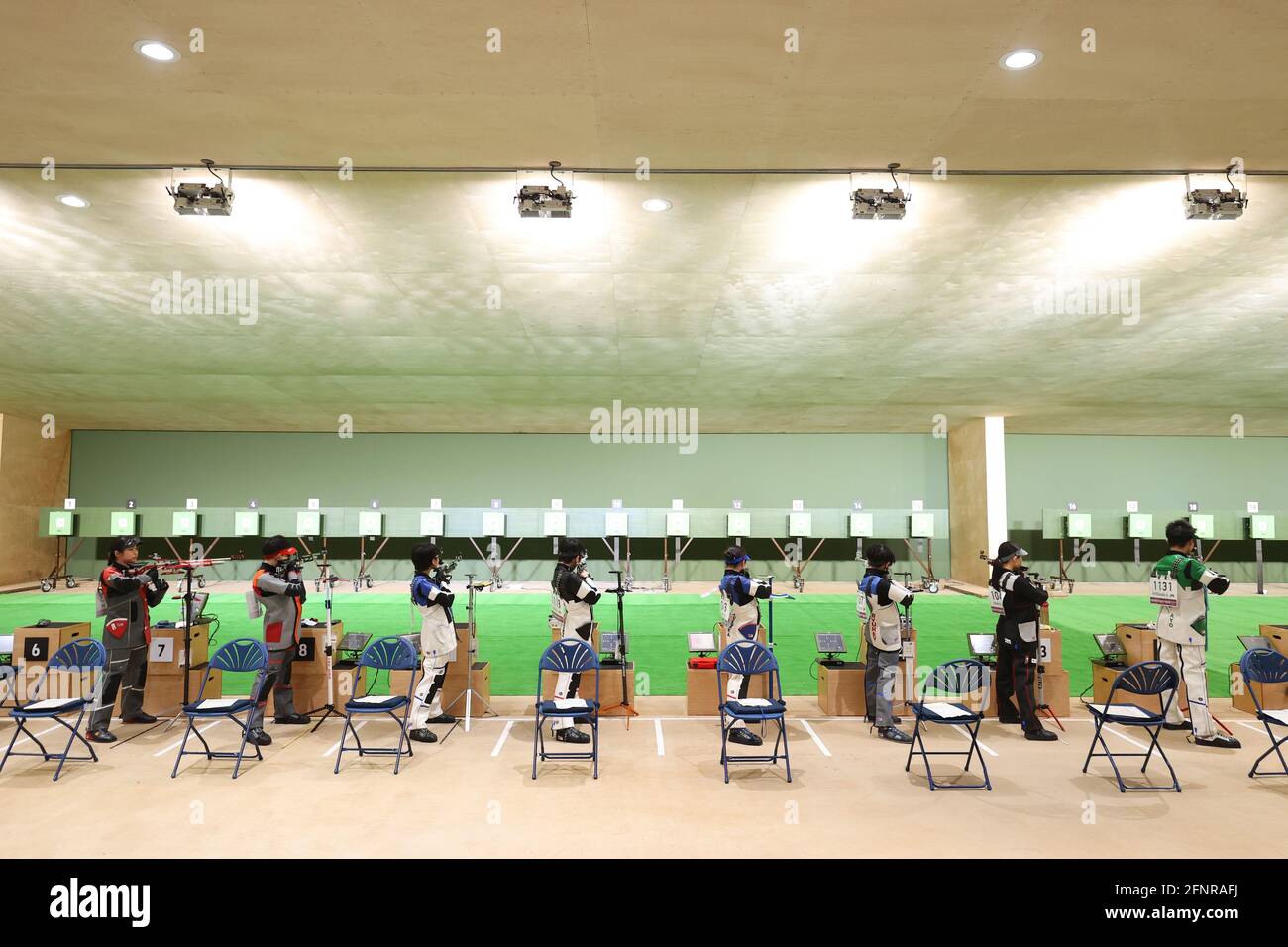 Tokyo, Japan. 18th May, 2021. General view Shooting : READY STEADY ...