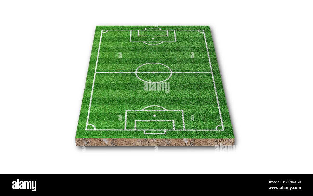 Soccer Field Grass 3d