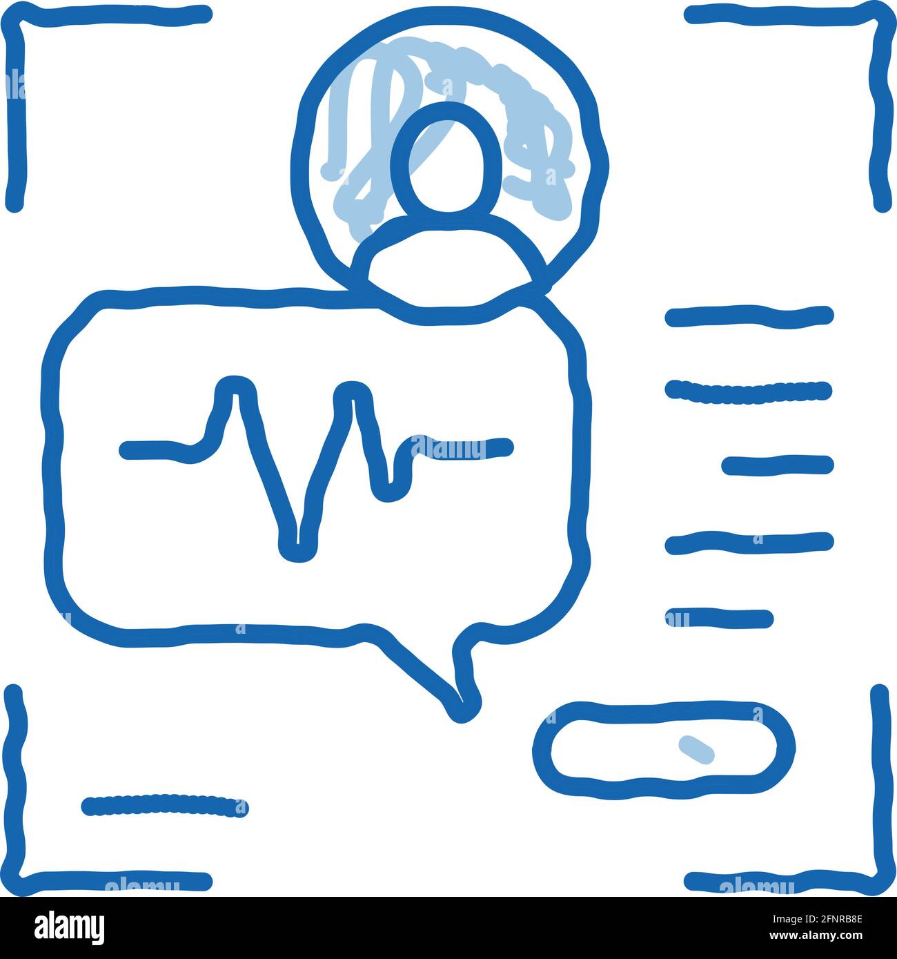 voice identity doodle icon hand drawn illustration Stock Vector Image ...