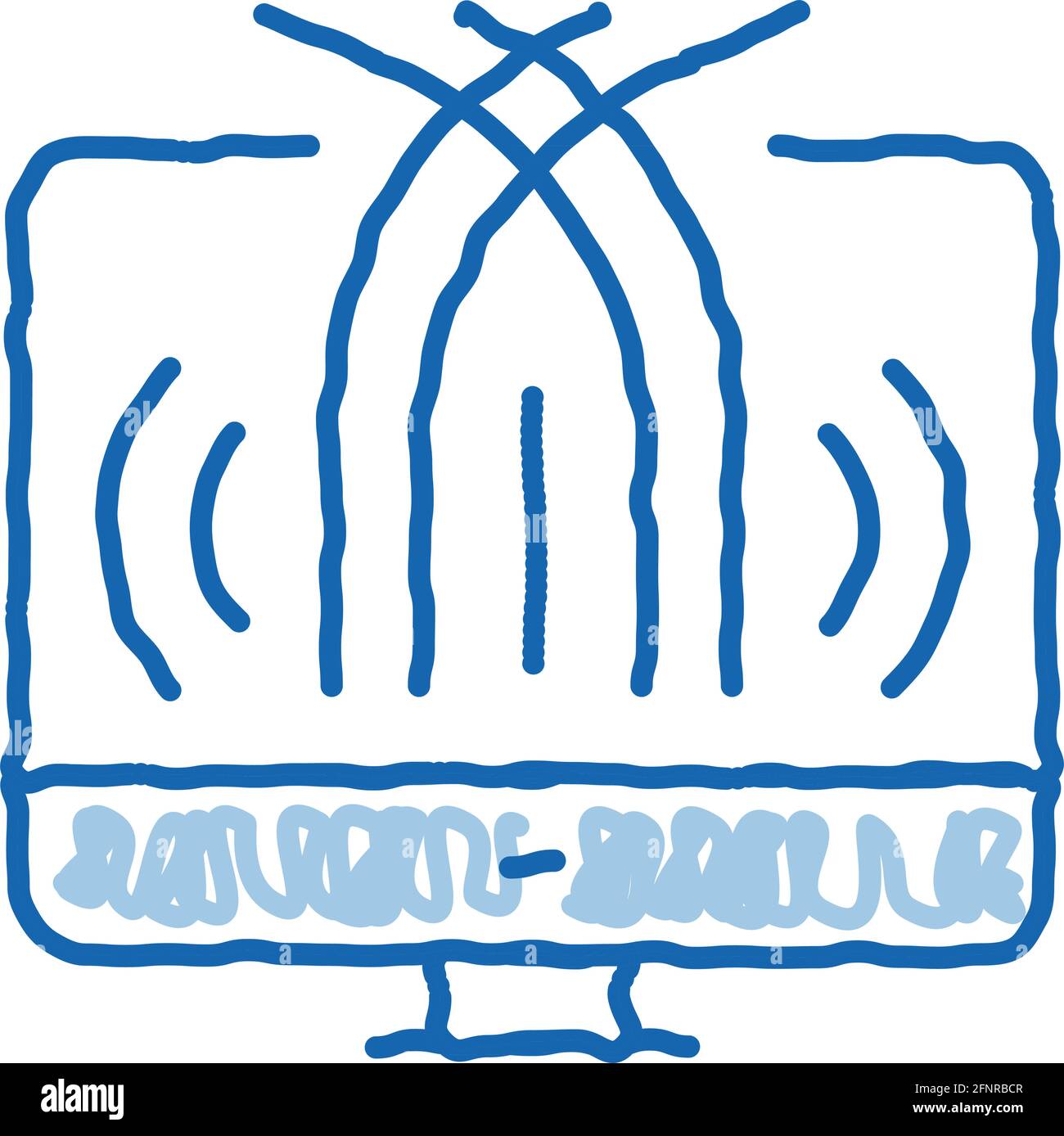 data science doodle icon hand drawn illustration Stock Vector Image ...