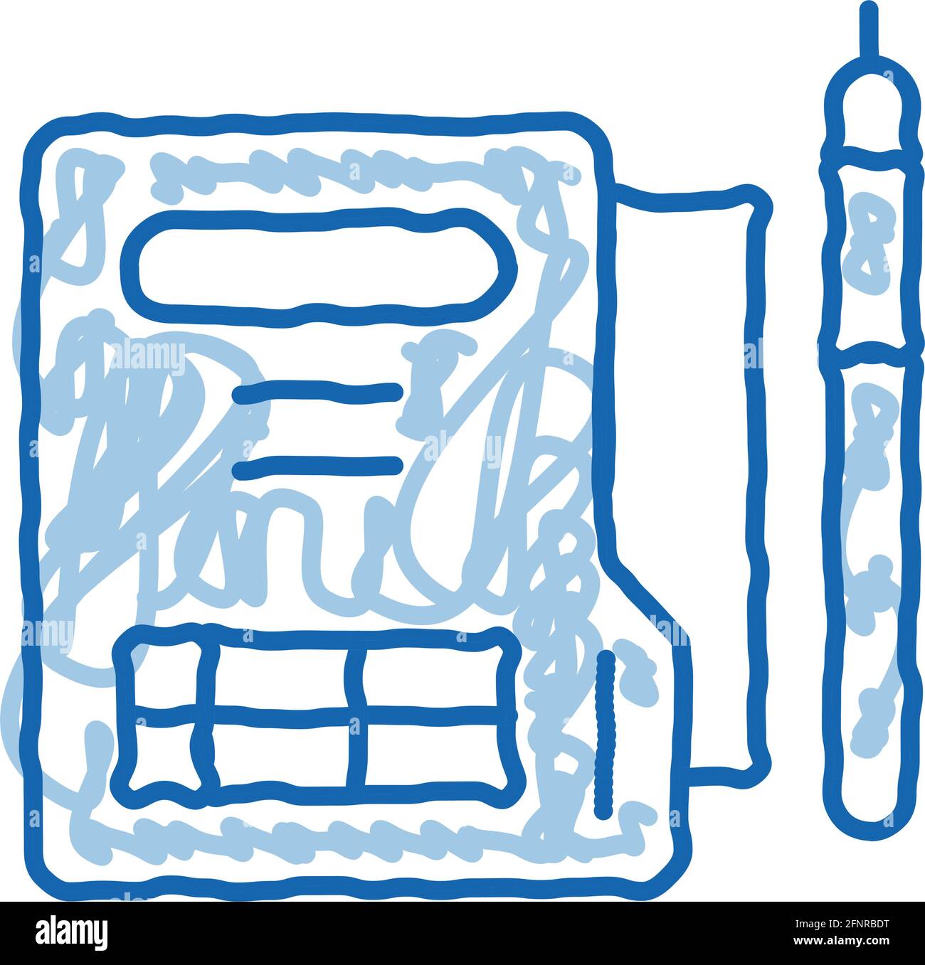 document policy doodle icon hand drawn illustration Stock Vector Image ...